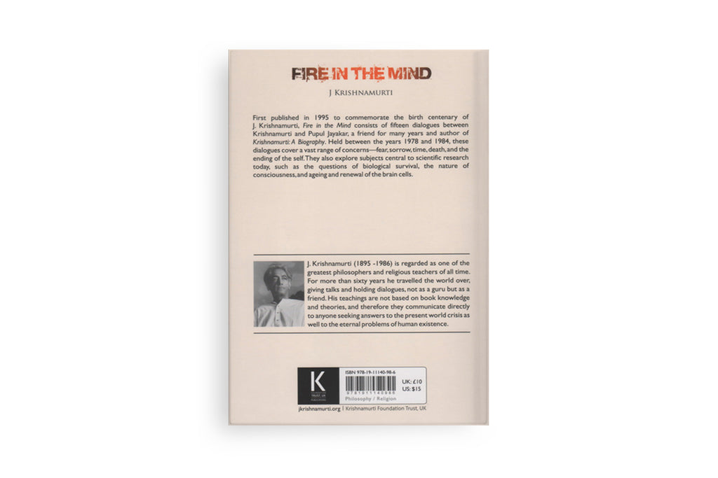 Fire in the Mind – Krishnamurti Bookstore